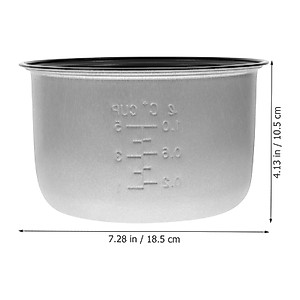 Rice Cooker Inner Pot Rice Cooker Liner Non- stick Rice Cooking Container Rice Maker Accessories for Rice Maker Cooker 2 L