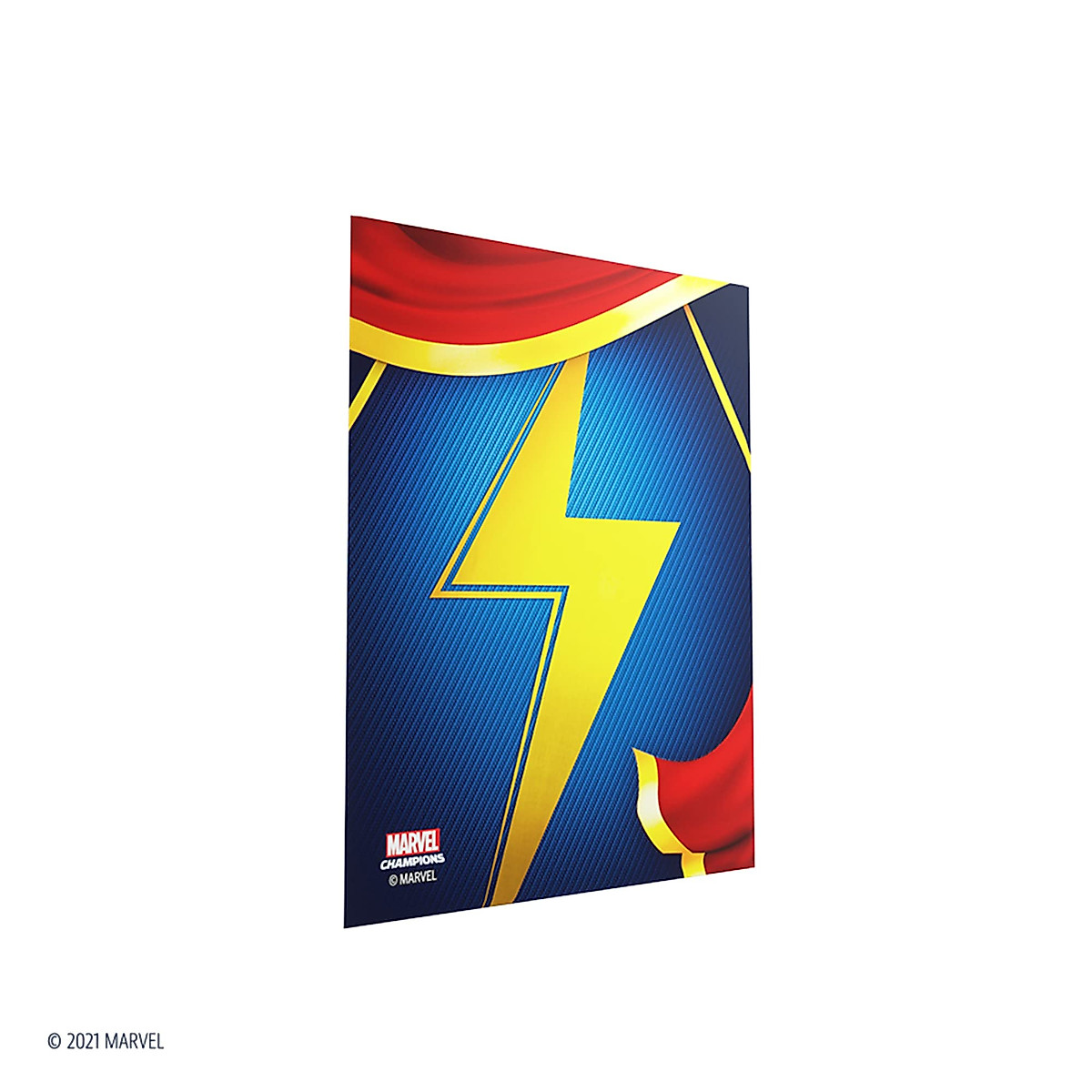 Gamegenic Marvel Champions The Card Game Official Ms. Marvel Art Sleeves - Pack of 50 Art Sleeves and 1 Clear Sleeve, Card Game Holder, Use with TCG and LCG Games, Made by Fantasy Flight Games