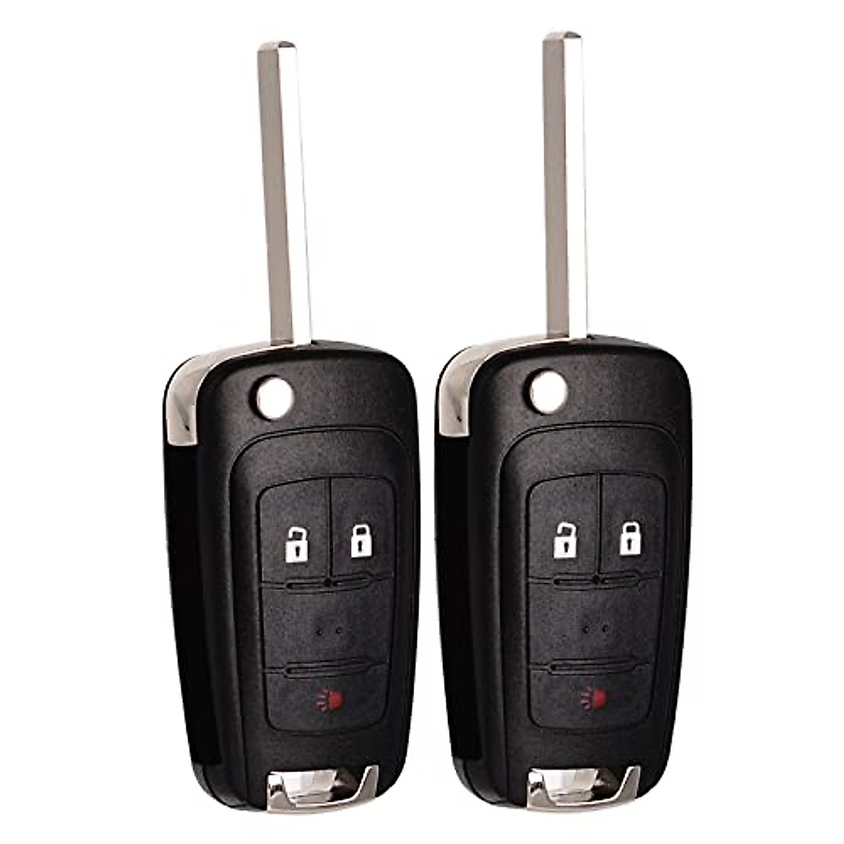 Remote Key Fob Replacement Fits for GMC Terrain 2010-2020 2021 Chevy Equinox 2010-2019 Sonic 2012-2017 Spark 2016-2017 Trax 2015-2018 Buick Encore 2014-2018 Keyless Entry Remote OHT01060512 3-btn