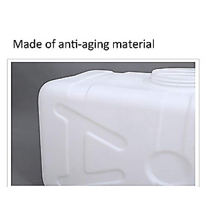 Storage Container Household food grade plastic Very Thick horizontal storage tank large white rectangle tub faucet with the water container (Size : 100L)