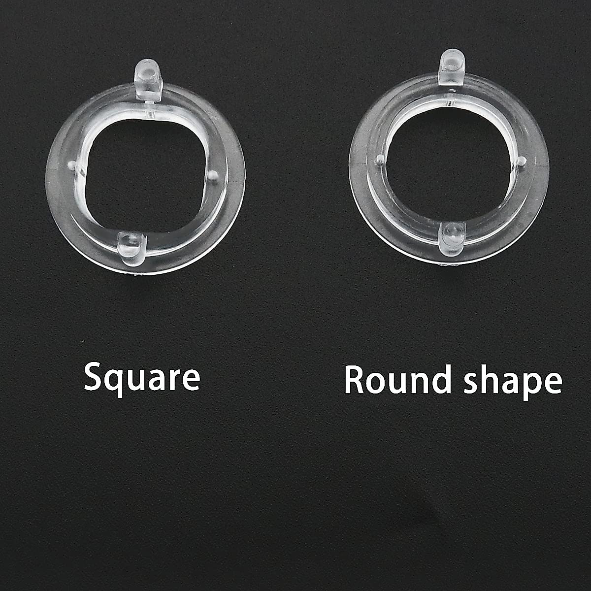 DGHAOP 4pcs Arcade Rocker Accessories Base 4/8 Way Restrictor Plate Gate JLF Series Joystick Fully Transparent Base Retaining Ring