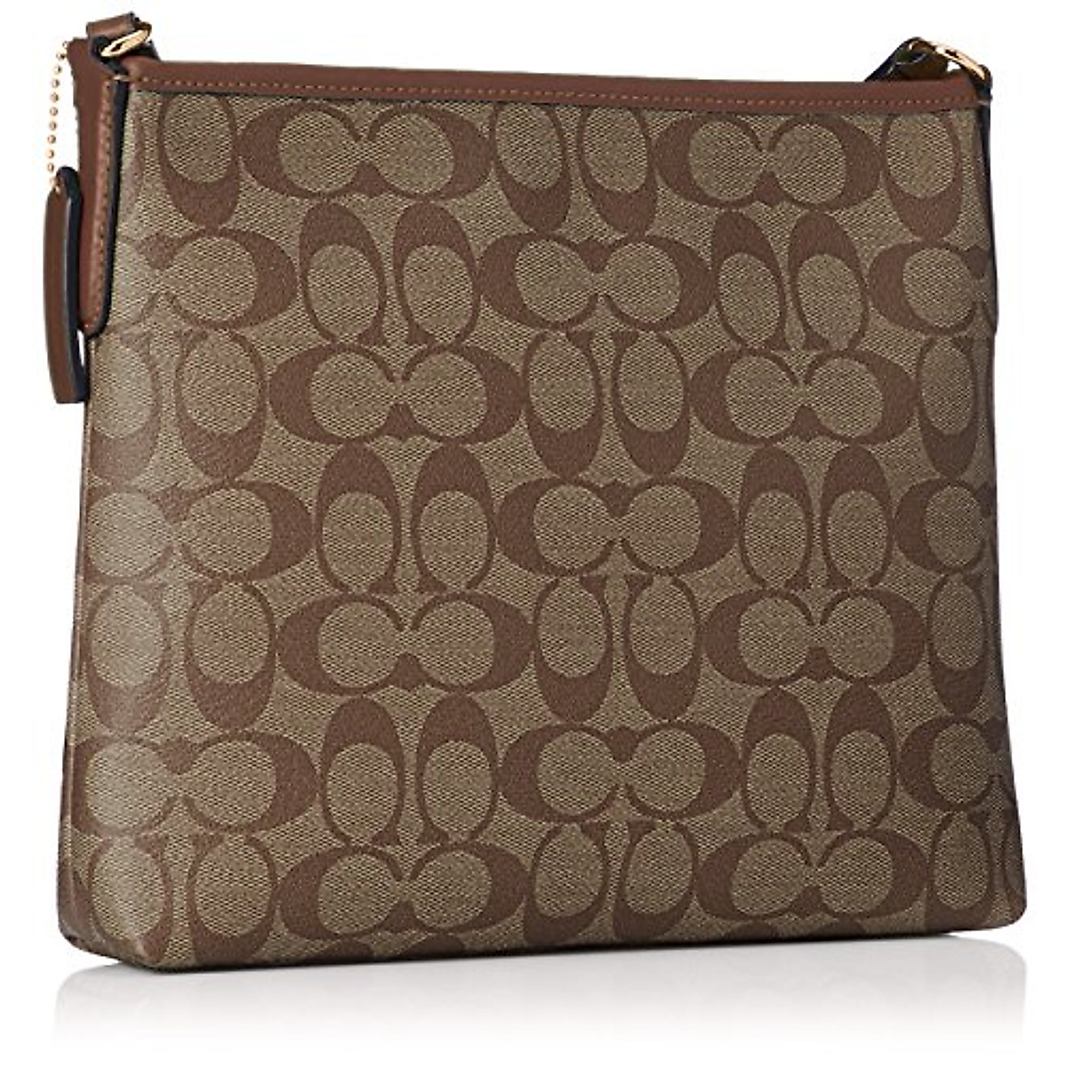 COACH(コーチ) Shoulder Bag, Khaki/Saddle