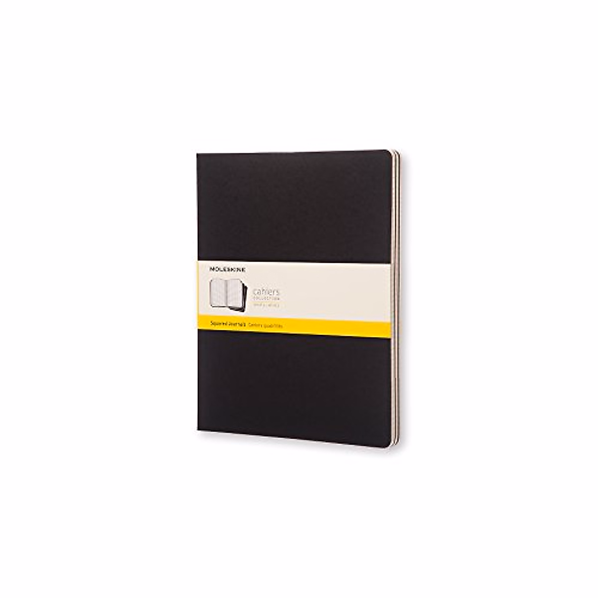 Moleskine QP331 Notebook, Cahier Journal, Horizontal Rule, XXL, Black