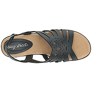 Easy Street Women's JIRA Heeled Sandal, Navy, 9