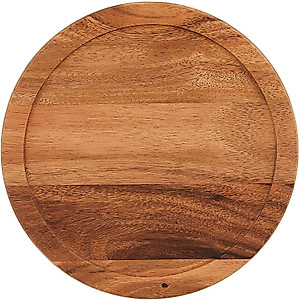 Lipper International Acacia Wood 10" Kitchen Turntable