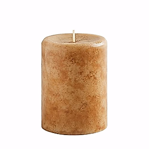 Pier 1 Unisex Amber Musk 3X4 Solid Pillar Candle Seasonal Celebration