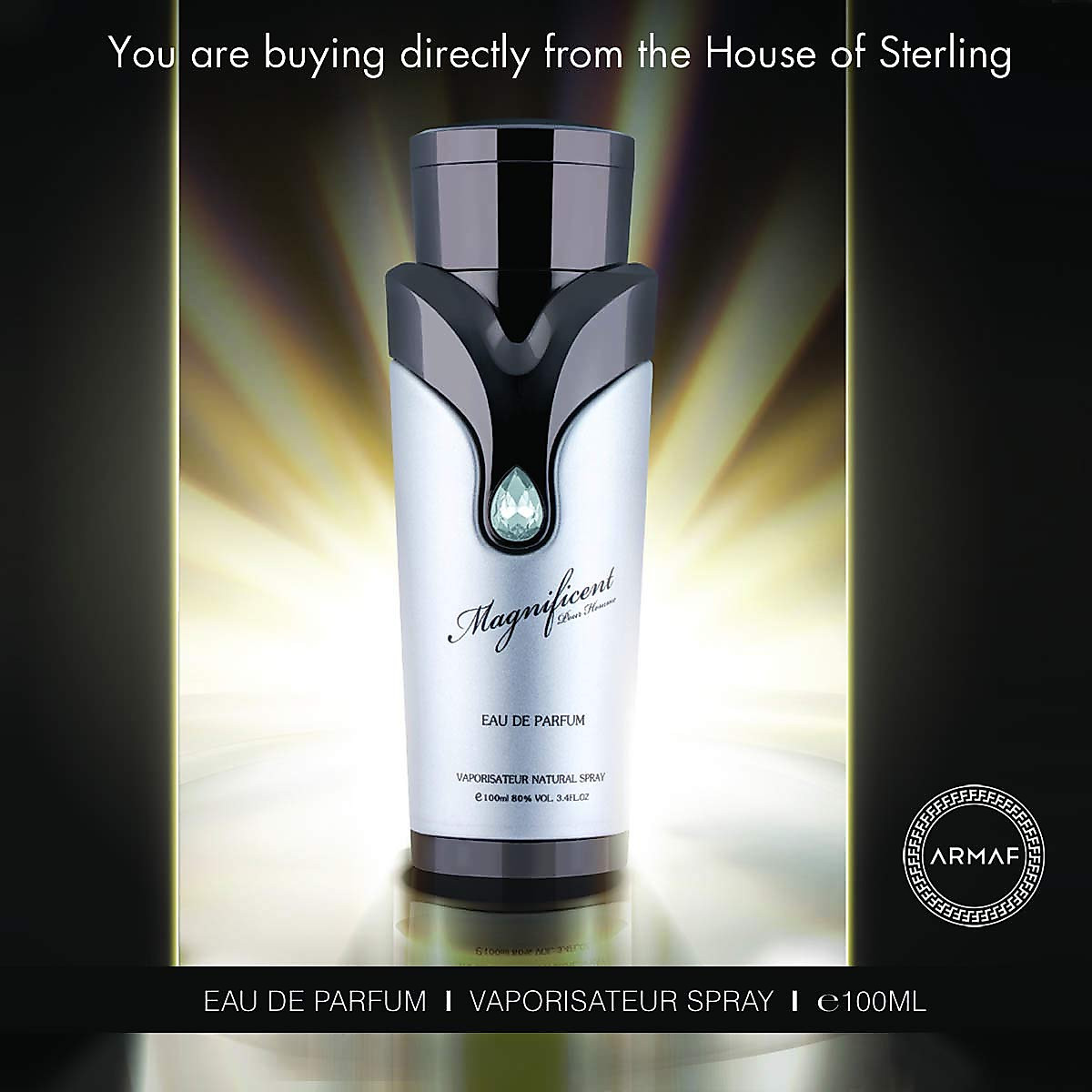 Armaf Magnificent for Men - 3.4 oz EDP Spray