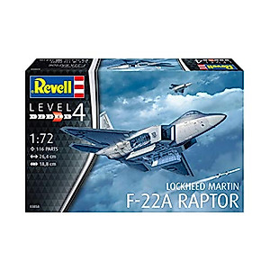 Revell 03858 Lockheed Martin F-22A Raptor Model Kit 1:72 Scale