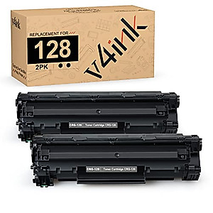 V4INK Compatible CRG 128 CE278A Toner Cartridge Replacement for Canon 128 HP 78A for Canon D530 D550 LBP6230dw LBP6200d L190 MF4890dw MF4880dw MF4450 MF4550d MF4570dn HP P1606dn P1600 M1536dnf 2 Pack