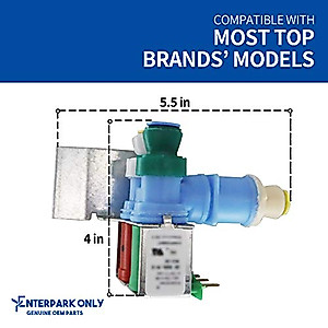 [FBA] NEW OEM Produced IMV708 W10408179 4389177 for Whirlpool Kitchenaid Kenmore Regrigerator Water Valve by Robertshaw Replacement Part