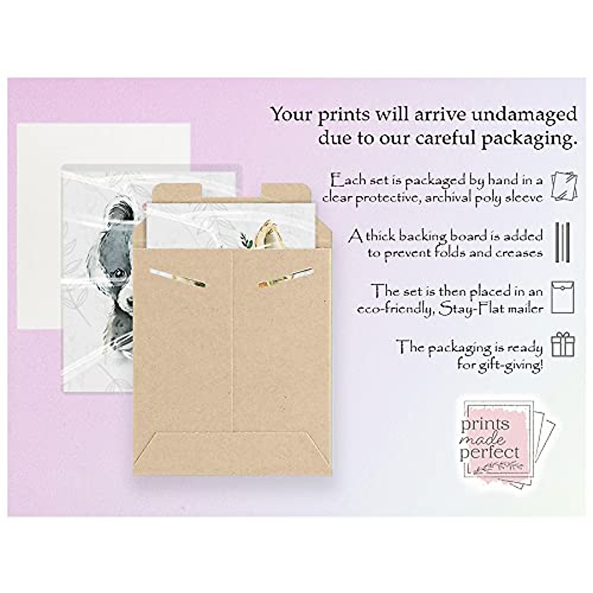 Woodland Animals Wall Art Prints - Nursery Decor - Set of 6-8x10 - Unframed - Watercolor