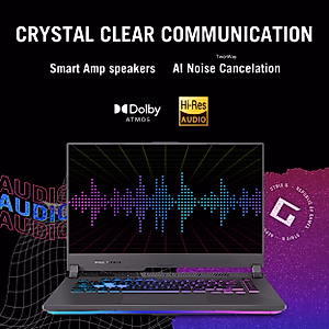 ASUS ROG Strix G15 Gaming Laptop, 15.6” 16:9 FHD 144Hz, GeForce RTX 3050, AMD Ryzen 7 6800HS, 8GB DDR5, 512GB PCIe SSD, Wi-Fi 6E, Windows 11, G513RC-EH71