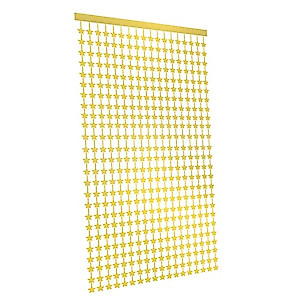 NOLITOY 4 Sets Rainbow Star Ramadan Birthday Decorations Hanging Wedding Streamer Ornament Twinkle Prop Decor of Booth Shimmer Door Scene Decal Backdrops Golden for Gold Parties Curtains