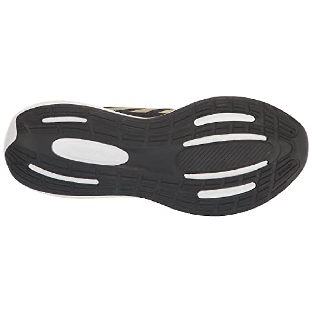 adidas Men's Run Falcon 3.0 Shoes Sneaker, Core Black/Gold Metallic/Better Scarlet, 8