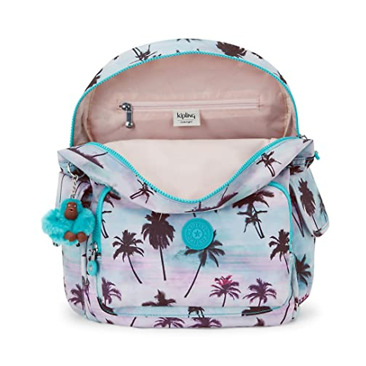 Kipling Women's City Pack Small Backpack, Lightweight Versatile Daypack, Shadow Palm PRT, 12''L x 14.5''H x 7.8''D