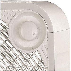 Brentwood Kool Zone Box Fan, 3-Speed 20-inch, White