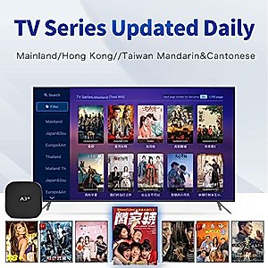 A3-II 电视盒 IPTV Chinese 2023 全新二代本 A3升级版 普通话粤语频道 Massive Movies& TV Series Smart Andriod Box