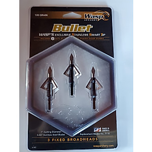Wasp Bullet 100 Grain Three (3) blade Broadhead