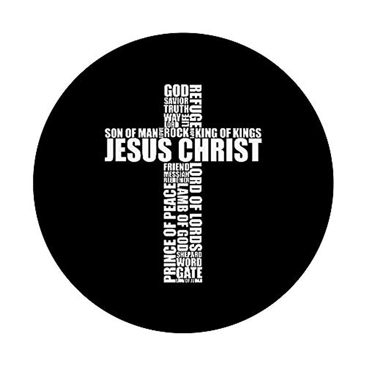 Christian Religious Spiritual Faith Cross Names Of Jesus PopSockets PopGrip: Swappable Grip for Phones & Tablets