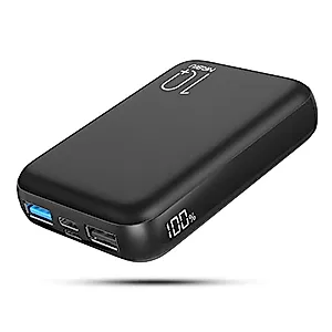 MRBIU 5v 2a Heated Vest Battery Pack,Micro Power Bank 10000mah for Heated Jacket,Dual USB LCD Display Portable Charger,External Battery for iPhone, Android etc.