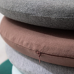 WUYU Memory Foam Seat Cushion, Round Floor Cushion, Slow Rebound Soft Round Stool Cushion Chair Pads, Multicolors (Brown,Diameter 22.83in)