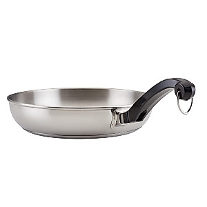 Farberware Classic Stainless Steel Frying Pan Set / Fry Pan Set / Stainless Steel Skillet Set - 8.25 Inch and 10 Inch, Silver