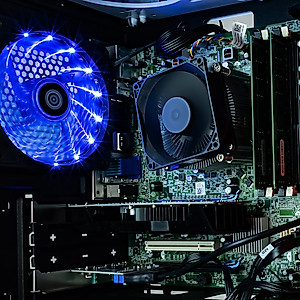 Periphio Portal Gaming PC Desktop Computer Tower, Intel Quad Core i5 3.2GHz, 16GB RAM, 120GB SSD + 500GB 7200 RPM HDD, Windows 10, Nvidia GT1030 2GB Graphics Card, HDMI, Wi-Fi (Renewed)