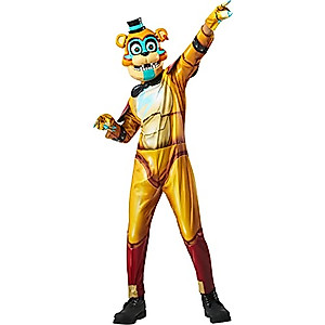 Rubie's Child's Five Nights at Freddy's Glamrock Freddy Costume, As Shown, Medium