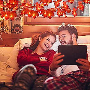 LIUPENGWEI Christmas String Lights, 3M, 20 LED Fairy Lights Theme Maple String Lights Home Decoration Fall Garden Garden Ghost Light