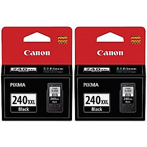 Genuine Canon PG-240XXL (5204B001) Black Ink Cartridge 2-Pack