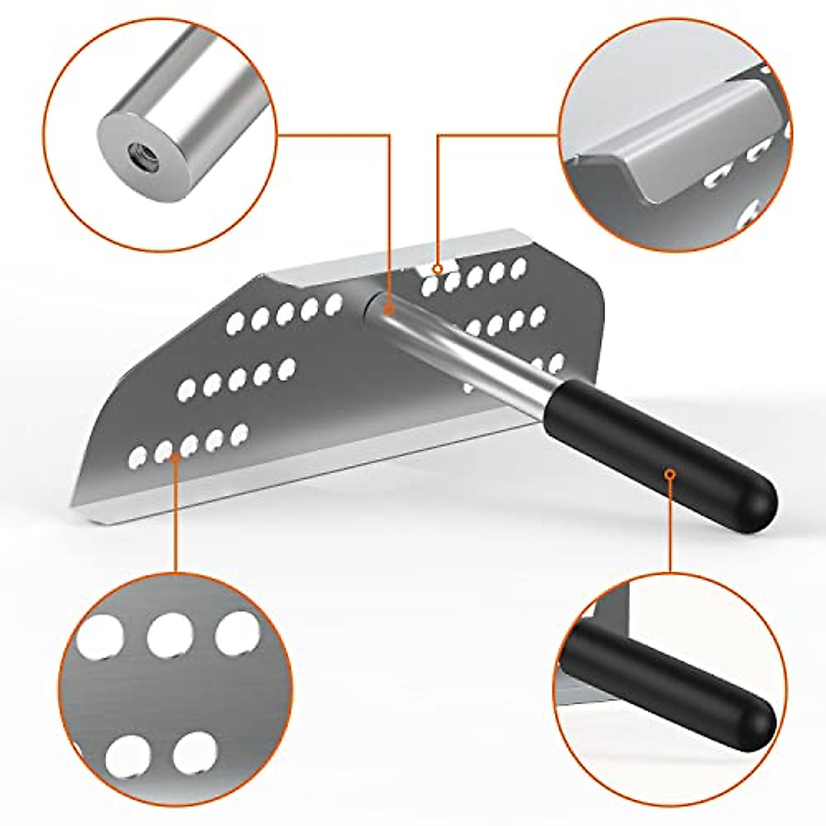 Pizza Ovens Door for Ooni Koda 12 Gas Pizza Oven, Heavy Duty Outdoor Pizza Oven Wind Guard with Handle & Ventilation Holes, BBQ Grill Accessories for Roast Meat, Fish or Steak