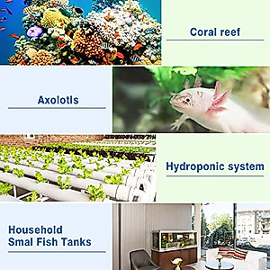 Poafamx Aquarium Chiller 42gal 1/10 HP Hydroponics Water Chiller for Home Use Fish Axolotl Coral Shrimp Farming 110V with Pump and Pipe