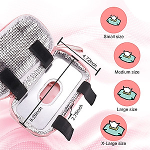 Portable Wipe Warmer, Baby Wipes Dispenser with 2 Modes of Temperature Heating Control, BPA-free Smart Led Display Baby Diaper Wipe Warmer for outdoor&indoor, without charging Can Last 4 Hours