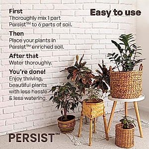 Persist Horticultural Charcoal 1.5 cuft, Biochar Soil Amendment for Plants, Improves Plant Soil for Plants, 100% Natural Active Carbon and Garden Plant Fertilizer Enhancer and Garden Soil