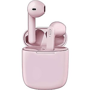 Wireless Earbuds, Bluetooth Headphones with Microphone, IPX7 Waterproof, 35H Playtime, High-Fidelity Stereo Earphones,Compatible with Apple/iOS/Android,for Running/Fitness/Work - Pink
