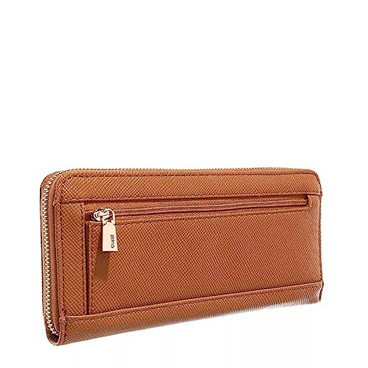 GUESS Laurel Large Zip Around Wallet, Light Cognac