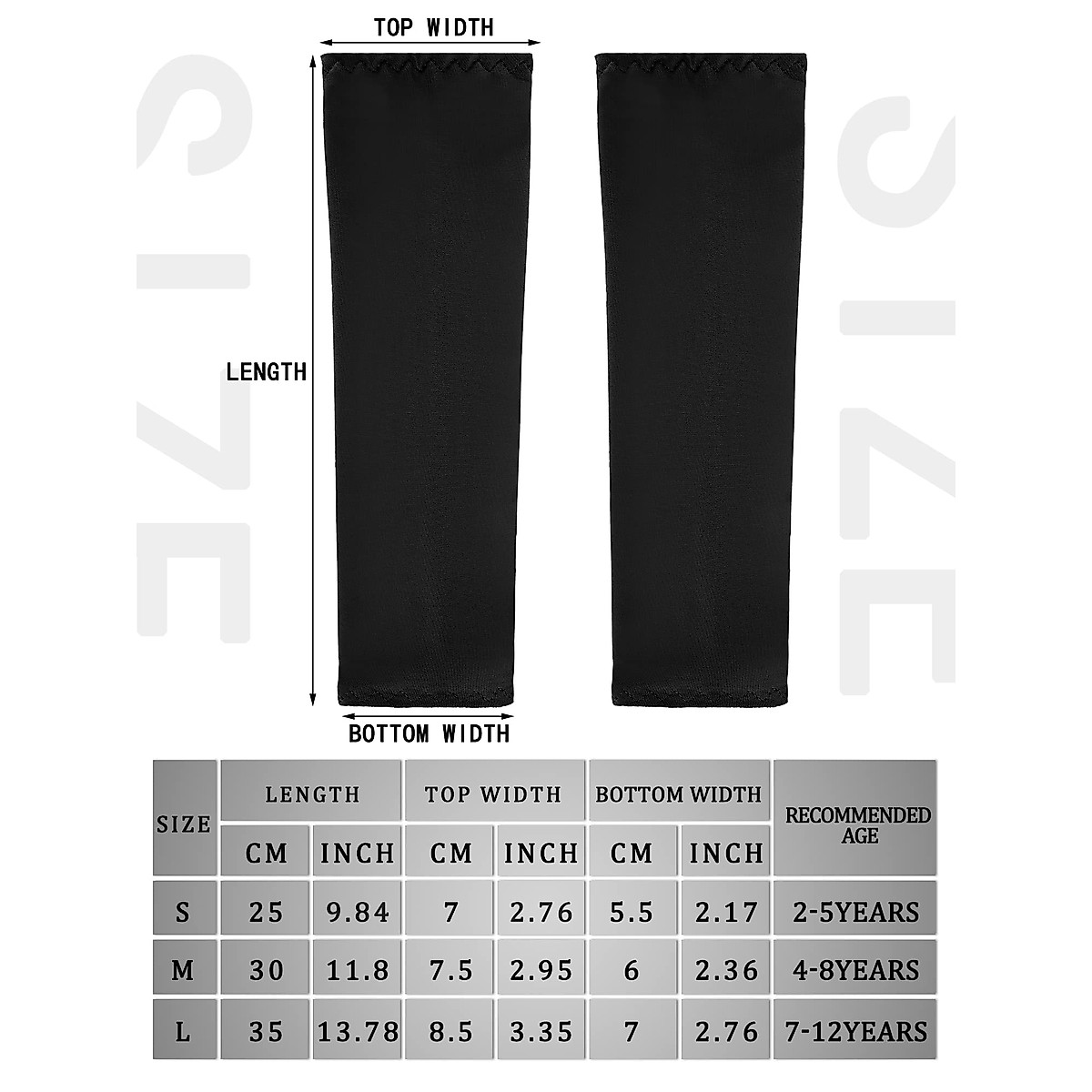 Geyoga 10 Pairs Kids Arm Sleeves Sun Protection Cooling UV Protection Sleeves Anti-slip Ice Silk Arm Covers for Boys and Girls (Mixed Colors, M Size)