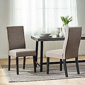 Christopher Knight Home Corbin Dining Chairs, 2-Pcs Set, Taupe