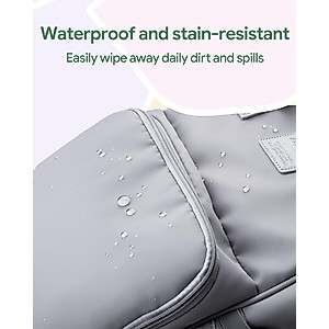 AUYRE Diaper Bag Backpack Large Diaper Bag Travel Backpack with Insulated Pockets & Stroller Straps Baby Shower Gifts Large Capacity, Waterproof, Grey