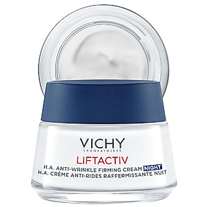Vichy LiftActiv Supreme Night Cream, Anti Aging Face Cream with Vitamin C & Rhamnose to Firm & Brighten, Suitable for Sensitive Skin