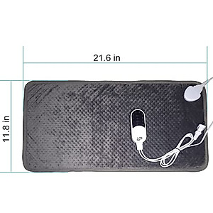 Heating Pad for Back Pain Relief，Electric Heating Pads for Cramps,Hot Heated Pad for Back Pain Muscle Pain Relieve Dry & Moist Heat Option Auto Shut Off Function