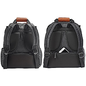 JJ Cole Papago Pack Diaper Bag, Gender Neutral Large Capacity Backpack with Stroller Clips, Changing Pad, & Multiple Pockets for Baby Supplies, Herringbone Tweed