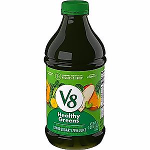 V8 Blends Healthy Greens Juice, 46 fl oz Bottle (Pack of 6)