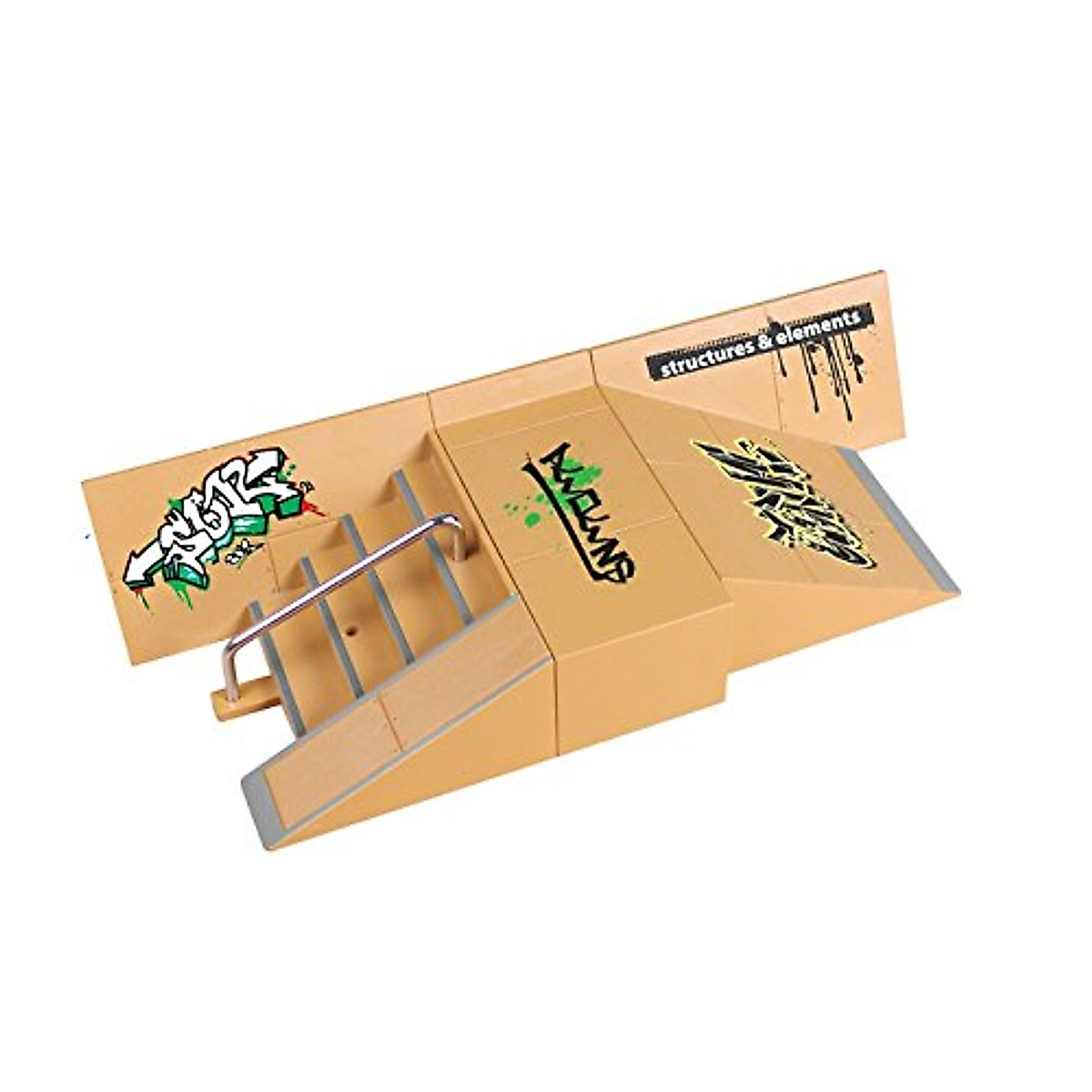 Aestheticism Skate Park Kit, with Interesting Accessories, Experience More Gameplay and Happiness for Kids - Ramp Parts for Fingerboard Skate Park Ultimate Parks Training Props