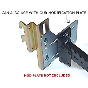 Ronin Factory Hook On Bed Frame Brackets Adapter for Headboard Extra Heavy Duty, Set of 2 Brackets with Hardware, 711 Bracket, Bolt-On to Hook-On Conversion