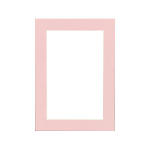 14x18 Mat Bevel Cut for 12x16 Photos - Acid Free Pink Precut Matboard - For Pictures, Photos, Framing - 4-ply Thickness