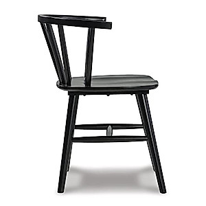 Signature Design by Ashley Otaska Dining Room Side Chair Set of 2, Black