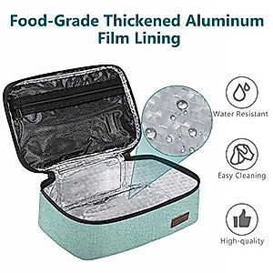 Gloppie Little Lunch Bag Small Insulated Lunch Box for Men Women Lunchbox Mini Lunchbag Petty Lunch Pail Reusable Kids Lunch Bag Snack Container Portable Cooler Bags Green