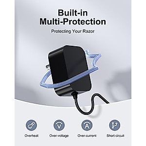 VHBW 4.3V Charger for Philips Norelco OneBlade QP2520 Compatible with Philips QP2520 QP2620 QP2510 QP2721 MG3730 MG3720 MG3710 MG3740 Electric Beard Razor Charger Cord