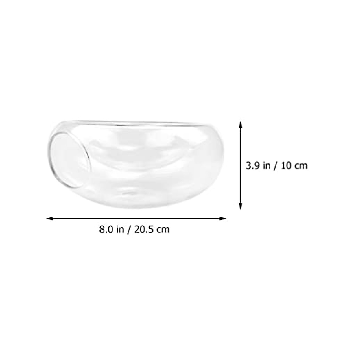 PATKAW Insulated Bowl Cold Dip Bowl 20.5X20.5CM Glass Bowls Iced Up Salad Bowl Chilled Serving Dish with Ice Chamber Iced Dip- On- Ice Serving Bowl Dry Ice Salad Bowl for Hotel, Party Glass Bowls